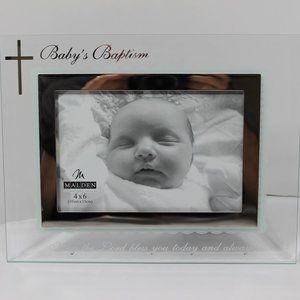 Malden Intl Designs | Accents | Babys Baptism Glass Frame | Poshmark